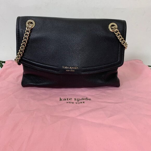 kate spade | Bags | Kate Spade New York Black Leather Florence 2 ...